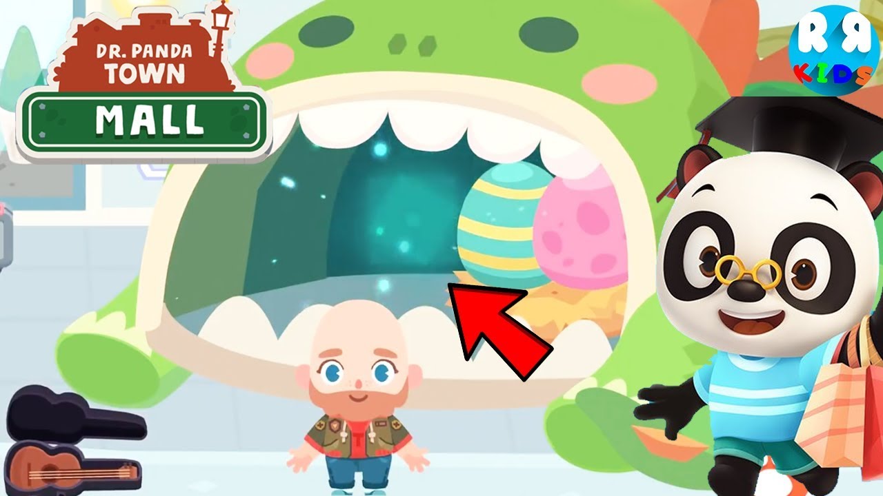 Dr. Panda Town: Mall Big Update!! - Secret Room in Dinosaur Mouth - YouTube