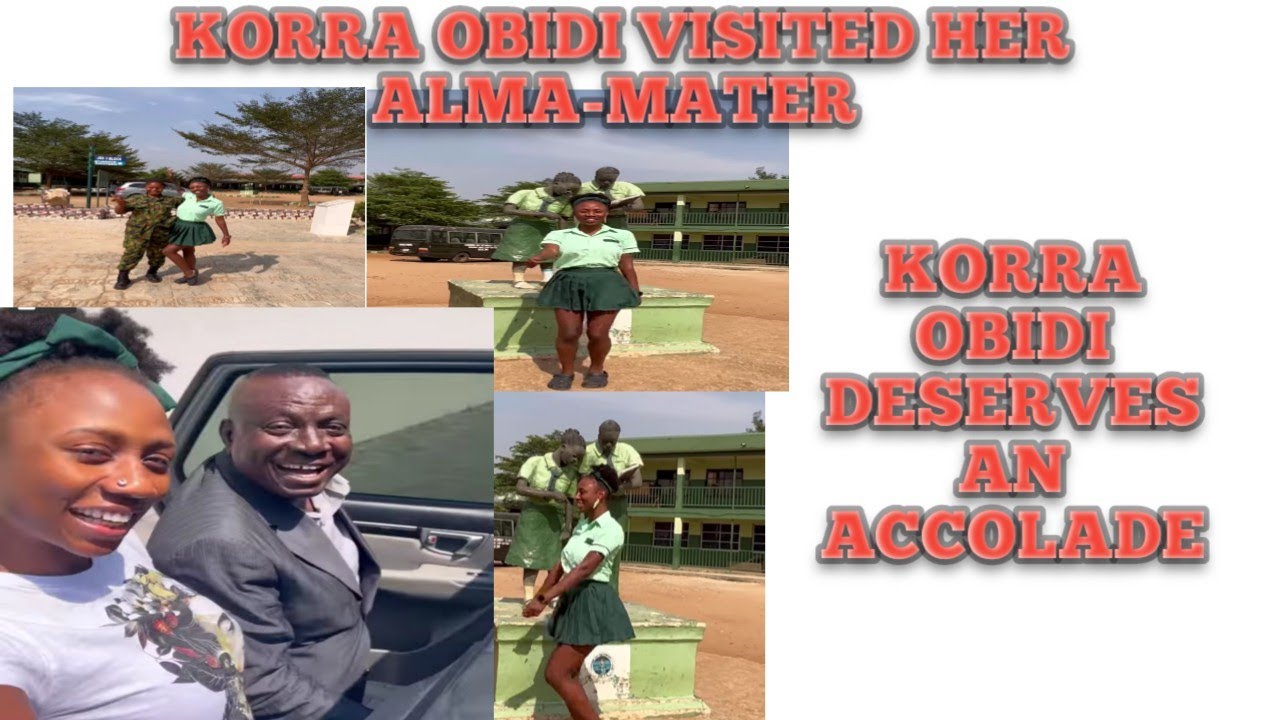 KORRA OBIDI VISITED HER FORMER SCHOOL//MILITARY SECONDARY SCHOOL ...