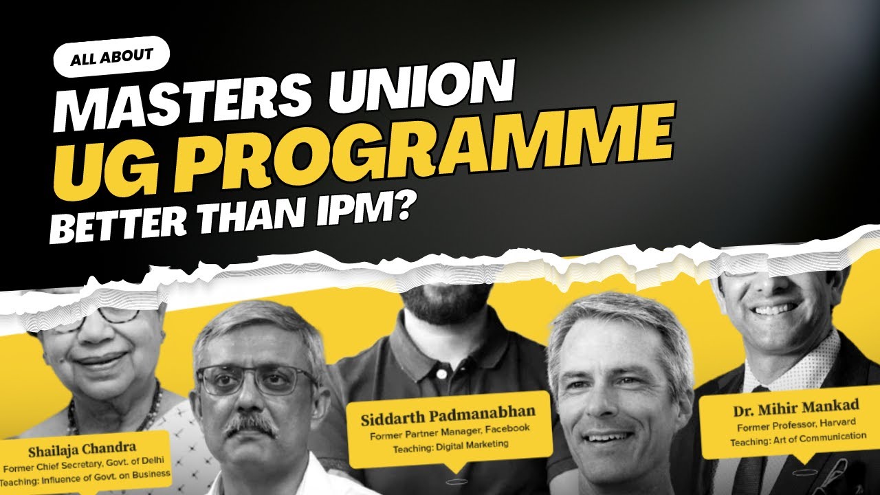 Masters Union UG Programme Tech & Business Management: A gamechanger or ...