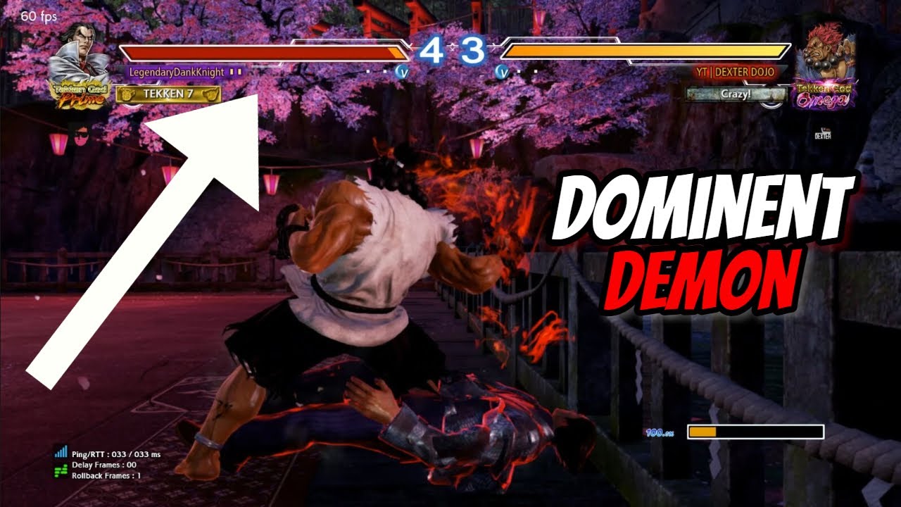 AKUMA Death Combo without Rage in Real Match - YouTube