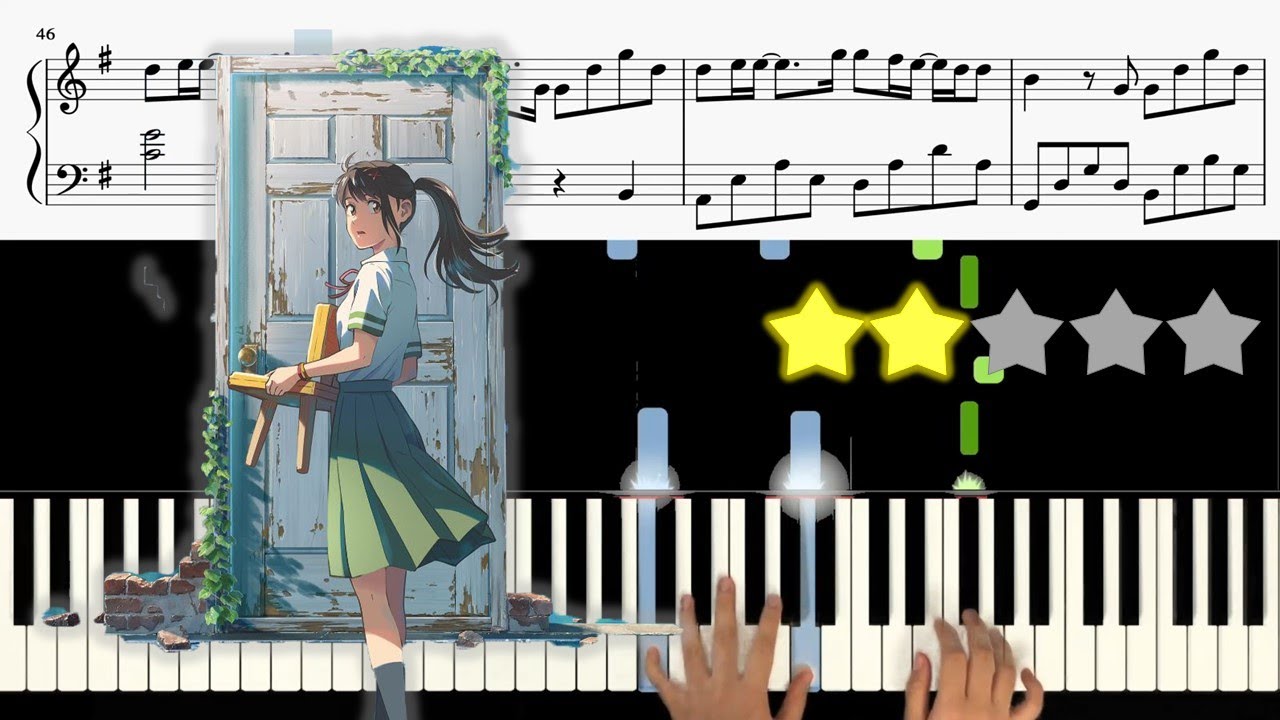 RADWIMPS - Suzume(すずめ) 🎹《Piano Tutorial》 ⭐⭐☆☆☆ - YouTube