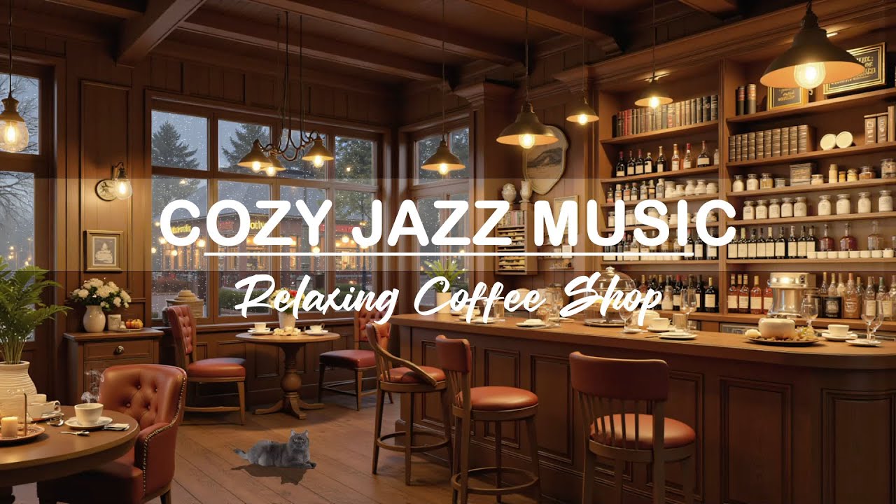Jazz Relaxing Music - Cozy Coffee Shop Ambience ☕ Smooth Piano Jazz ...