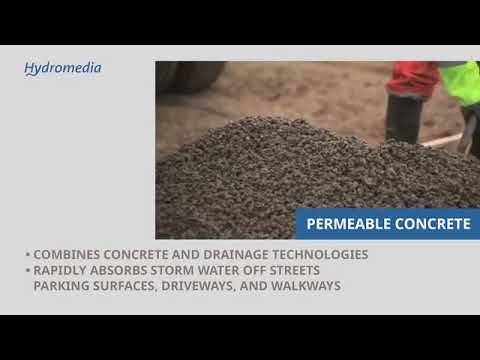 Hydromedia®: Highly permeable concrete - YouTube