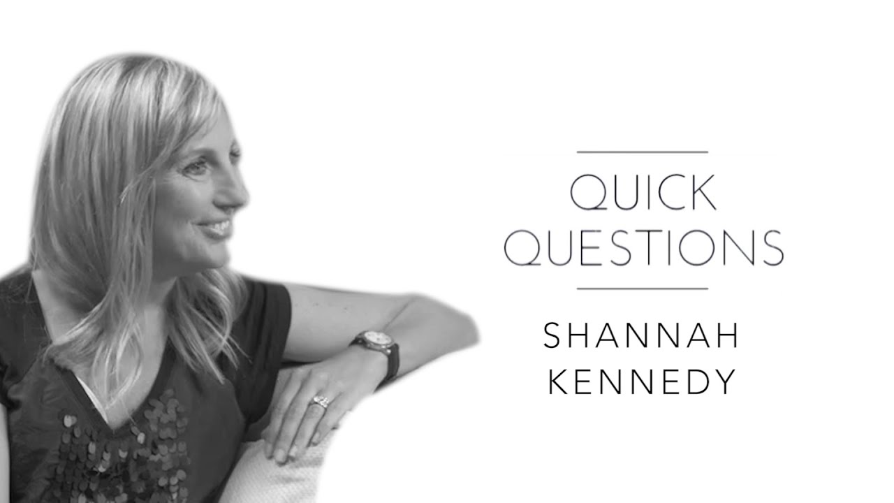 Quick Questions with Life Coach Shannah Kennedy - YouTube