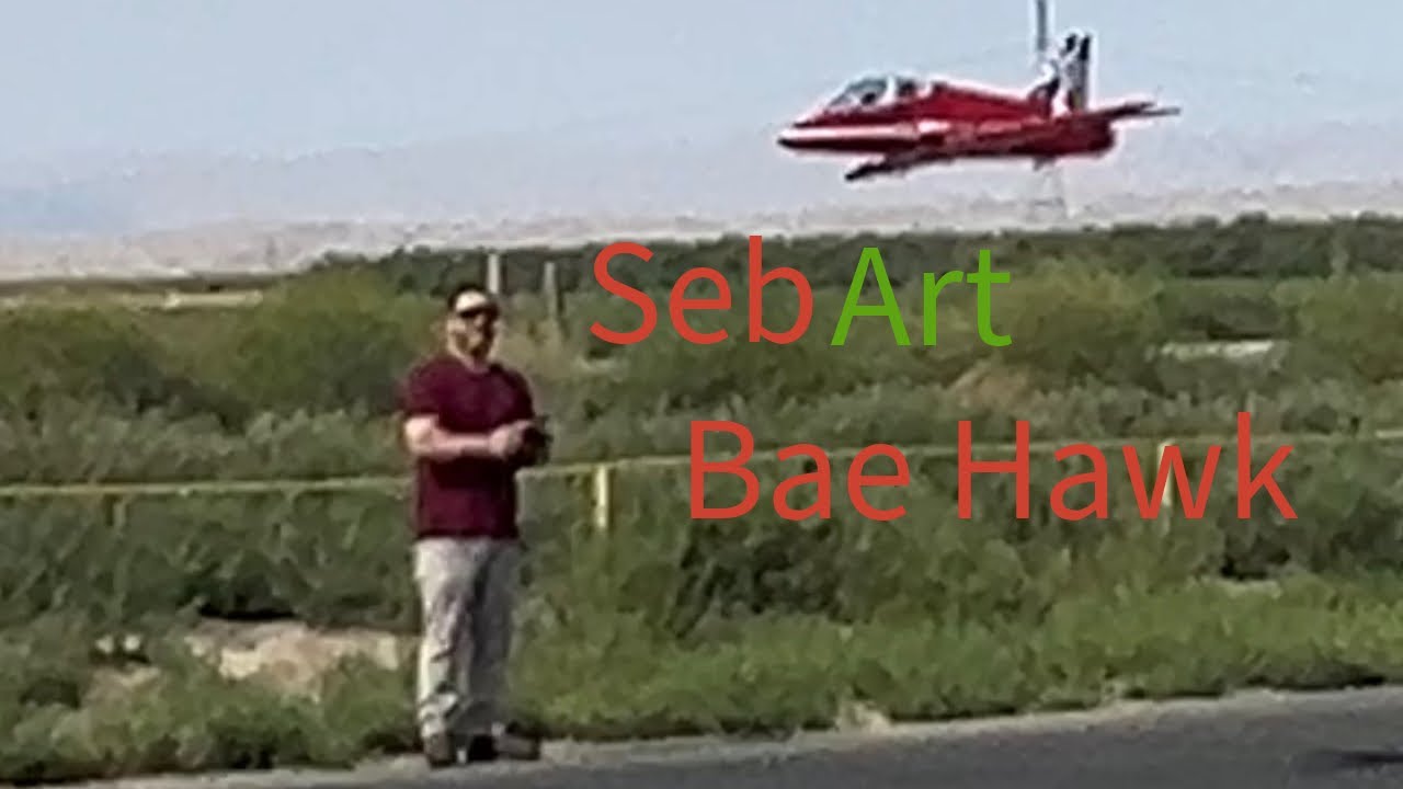 SebArt mini Bae Hawk Red Arrow with 90mm Mercury EDF 1600kv 8s - YouTube