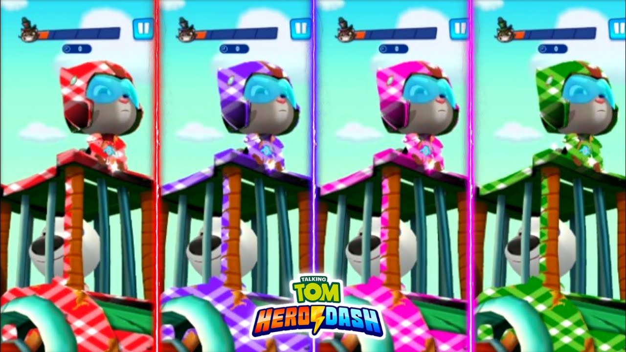 Talking Tom Hero Dash - Planet Power Tom 4 Colour New Version & Saving ...