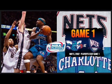 Charlotte Hornets at New Jersey Nets - 2002 Playoffs ECSF Game 1 - YouTube