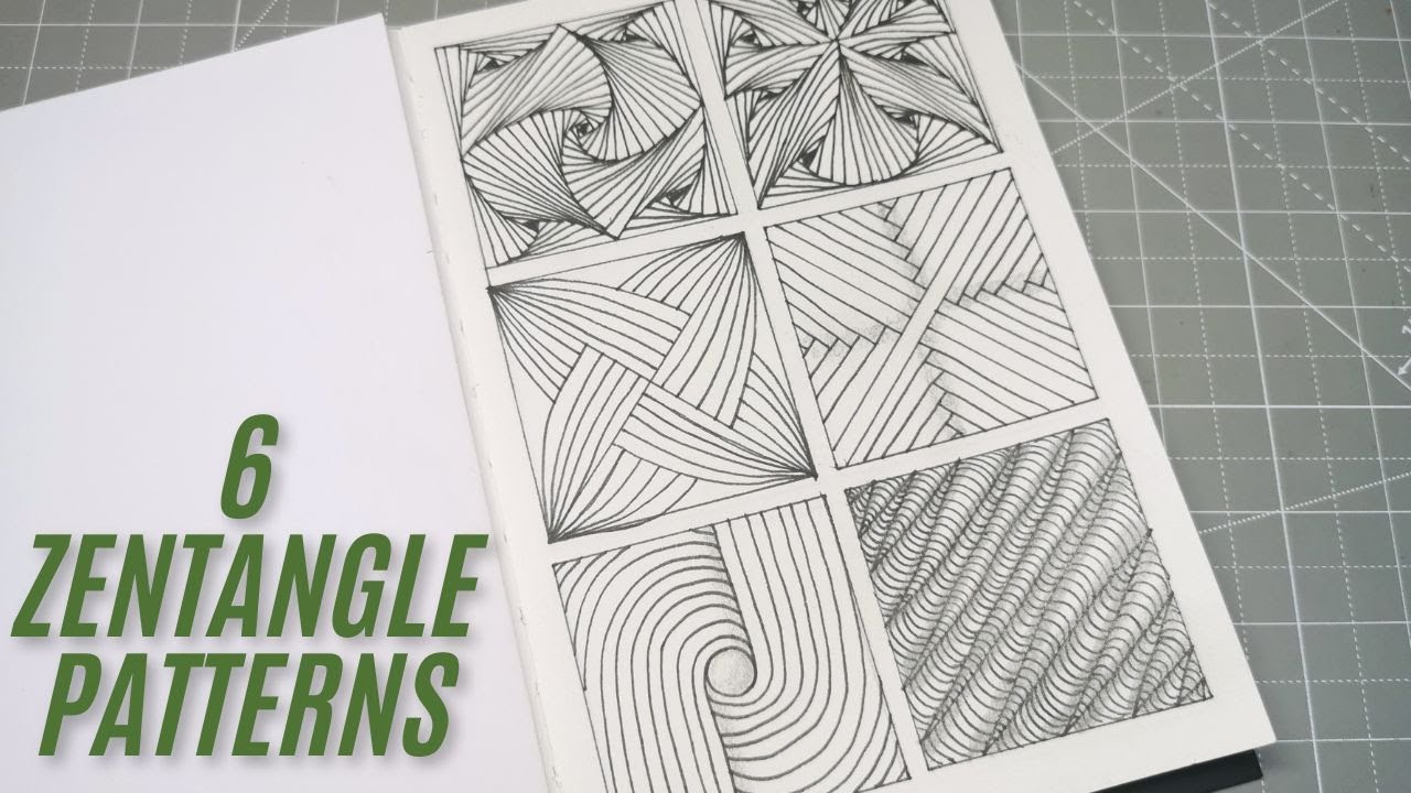 154. 6 Zentangle Patterns | Tutorial | 6 Wzorów Zentangle | Rysowanie ...