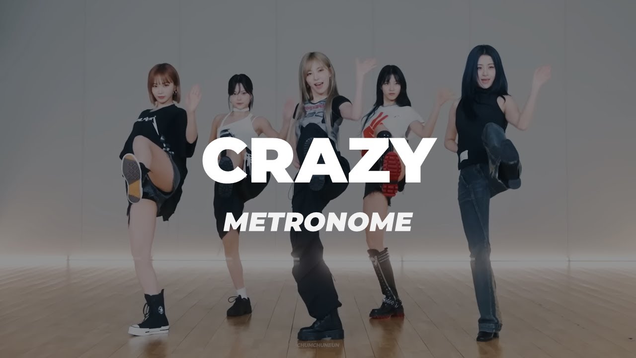 LESSERAFIM - CRAZY (Metronome) Dance Practice Mirrored [4K] (130bpm ...