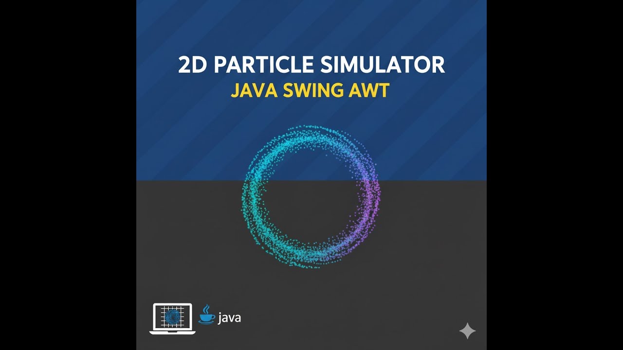 2D Particle Simulator Showcase Java (OOPs, Swing, Awt) - YouTube