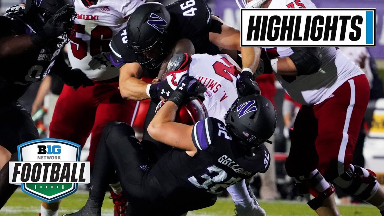 Miami (OH) at Northwestern | Highlights | Big Ten Football | Sept. 24 ...
