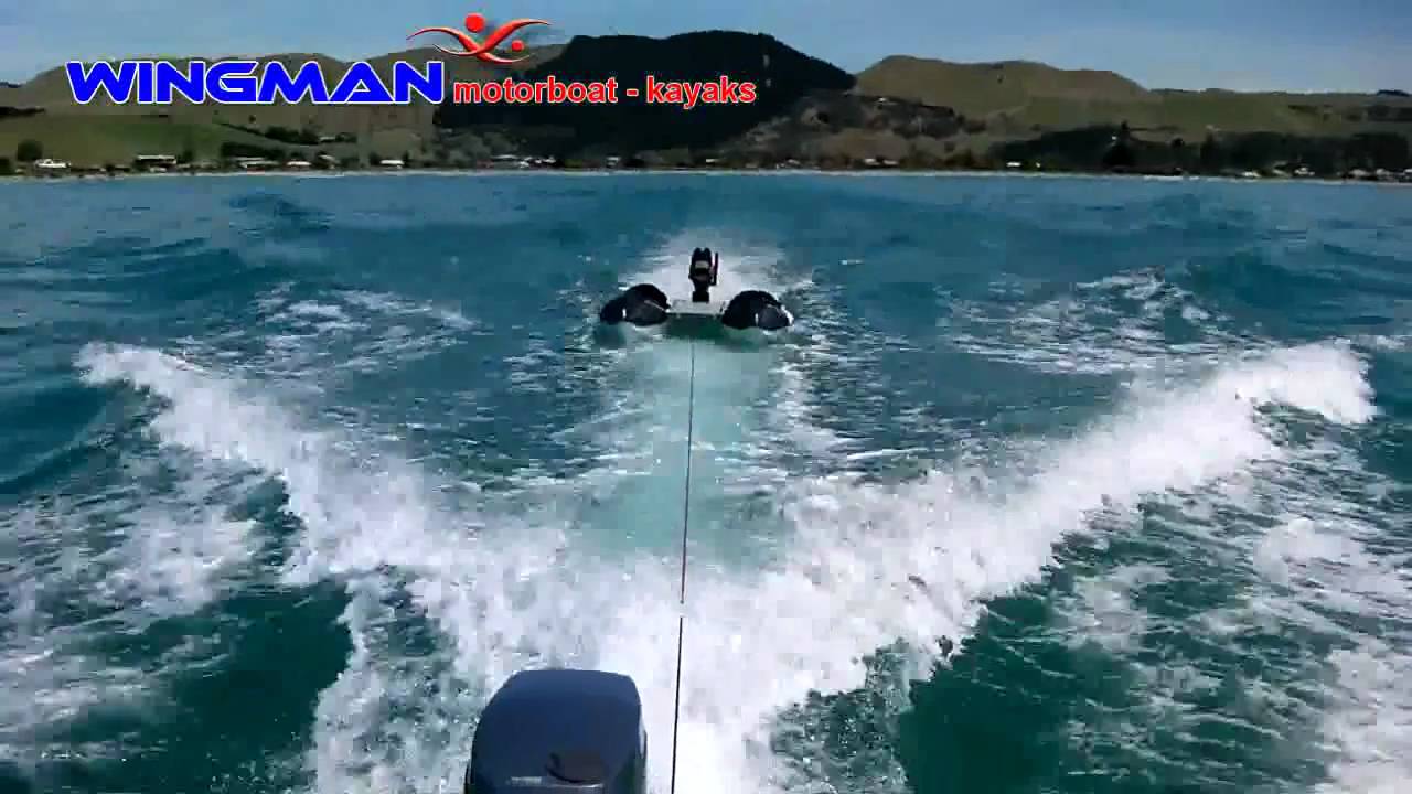 Towing a Wingman Kayak/Catamaran - YouTube