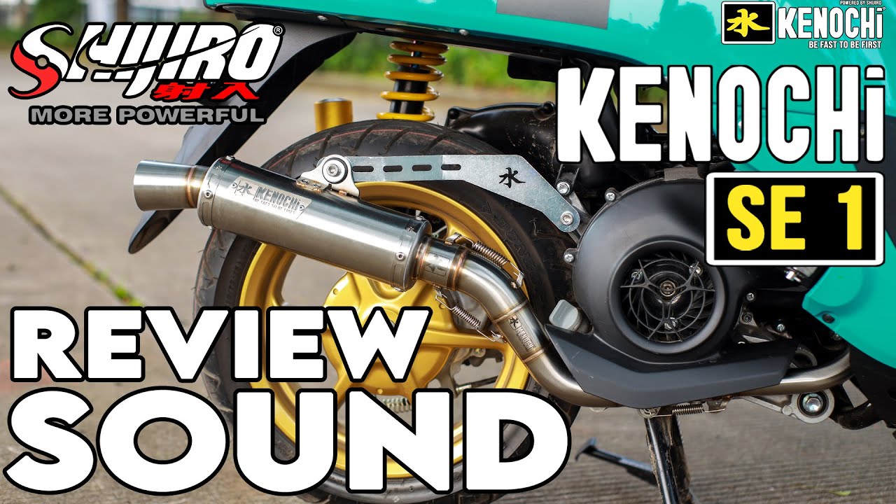 KENOCHI RACING EXHAUST SYSTEM - TYPE SE FOR YAMAHA FAZZIO - YouTube