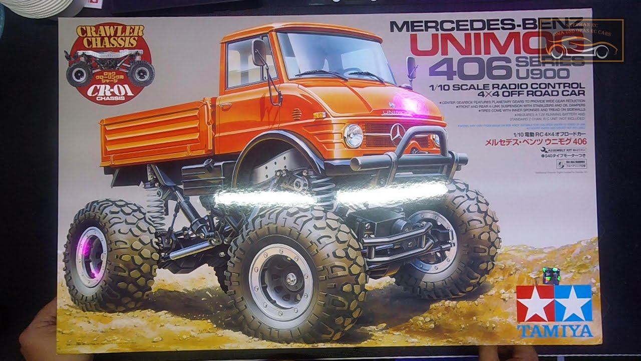 Unboxing Karton Tamiya Mercedes Benz Unimog 406 Serie U900 - CR-01 ...
