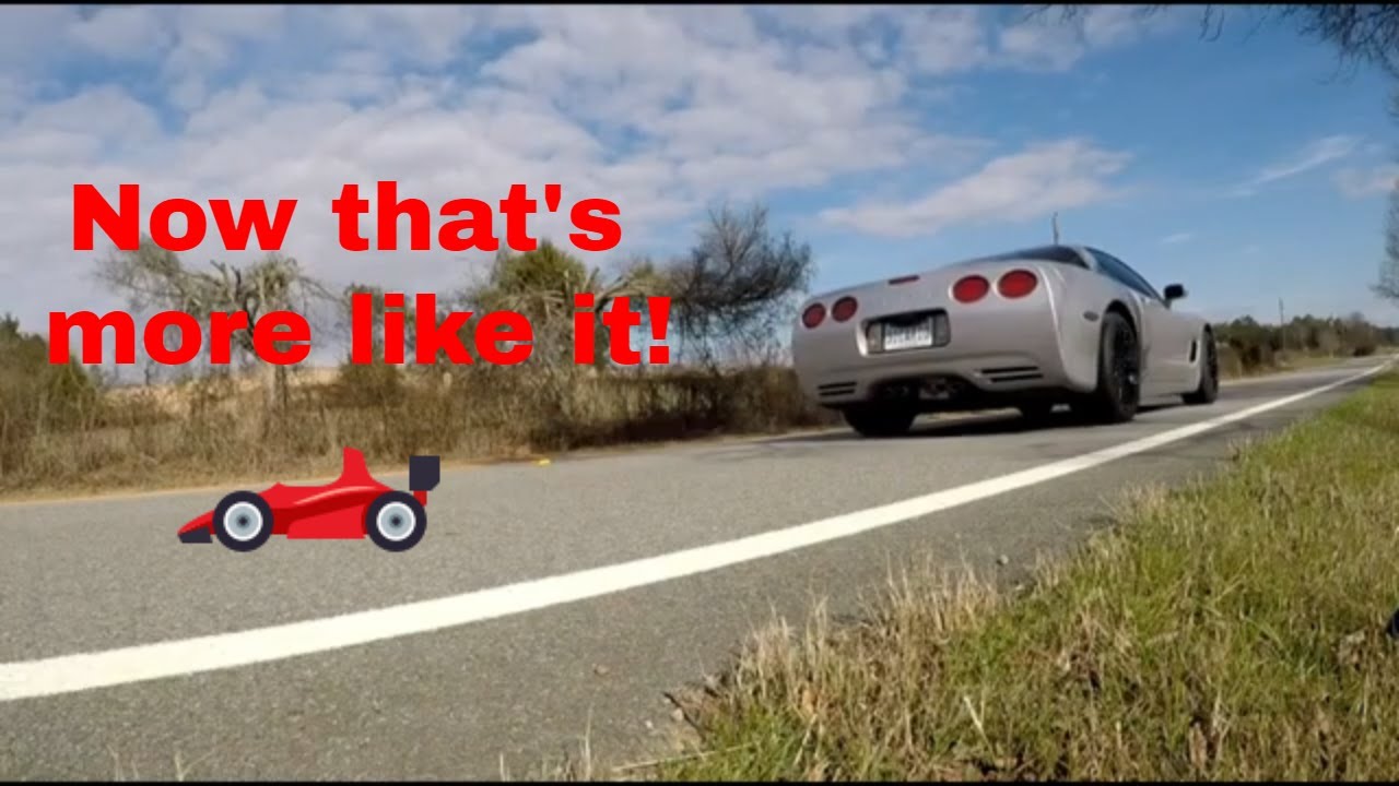 C5 Corvette Vararam Intake and Headers 1/4 mile time test - YouTube