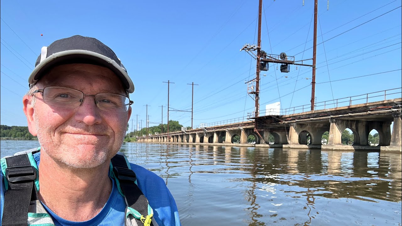 Kayaking the Bush River in Maryland: Train and Beaver Encounters! - YouTube