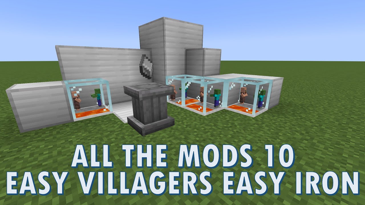 Infinite Iron using Easy Villagers - Minecraft S2 EP02 - All The Mods ...