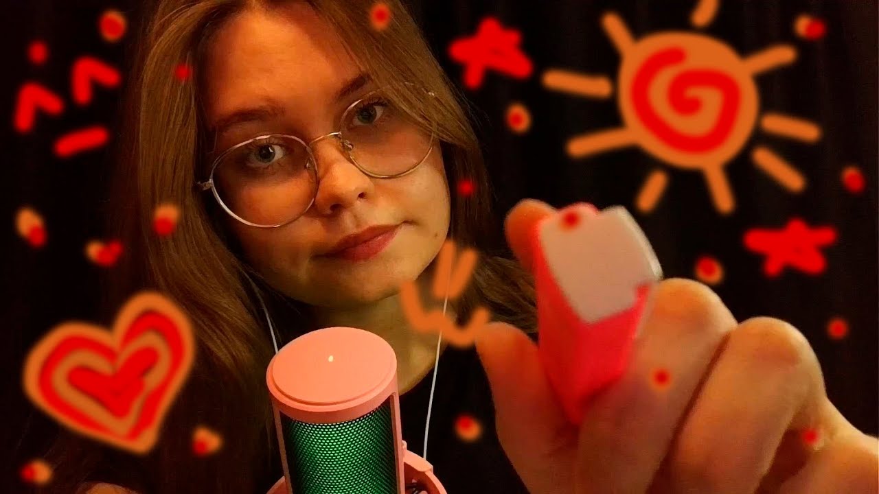 Asmr рисую на твоём лице близкий шёпот звуки рта визуальные