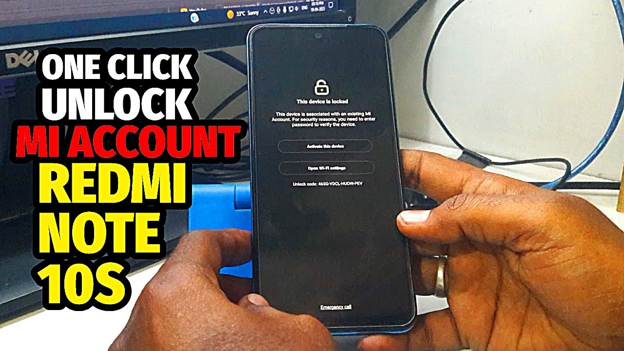 How to Unlock Mi Account in Redmi Note 10S in UMT MTK - YouTube