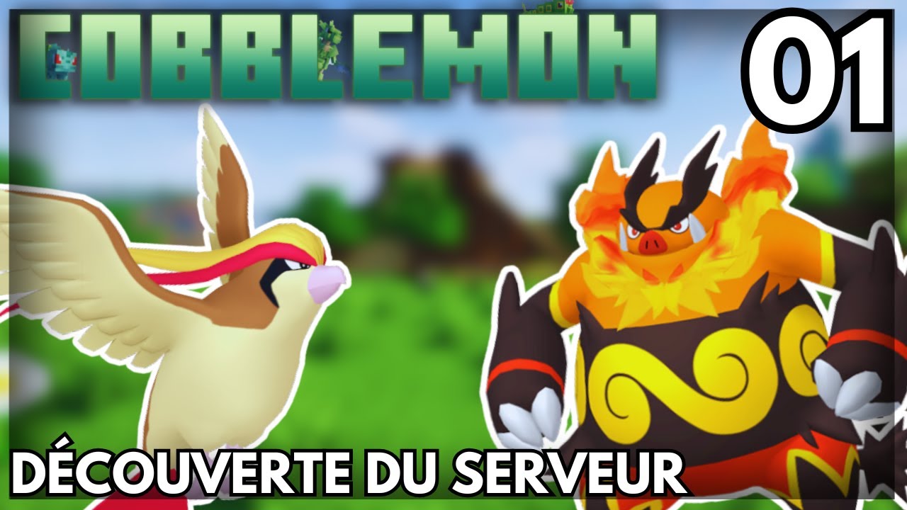 OUVERTURE DU SERVEUR COBBLEMON (premier pokémon, maison) │MINECRAFT ...