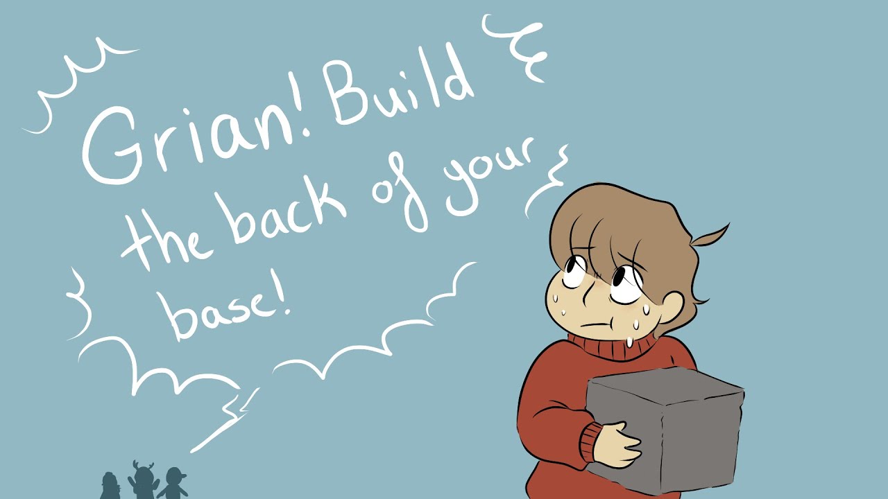 Grian! Build the back of your base! - YouTube