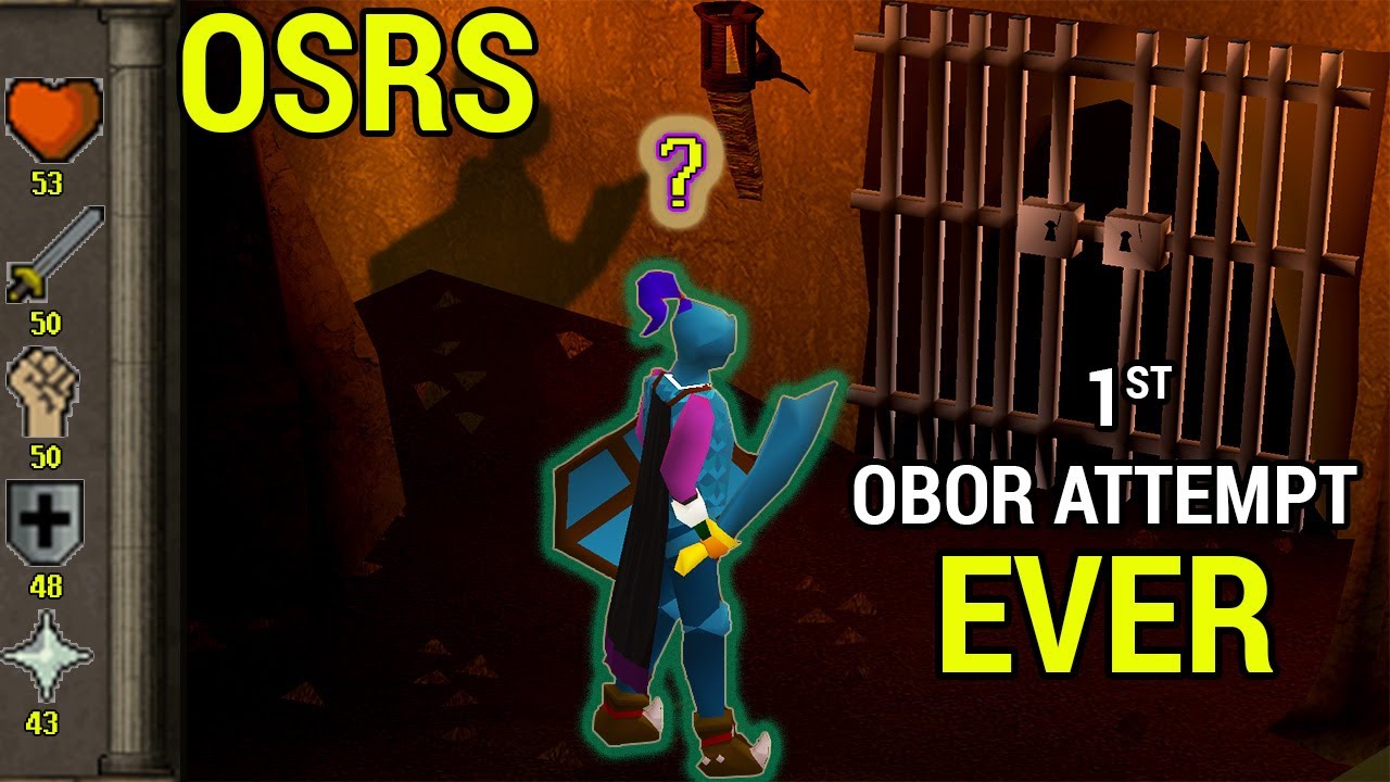 I fight Obor first time EVER! (Hill Giant Boss)| Old School Runescape ...