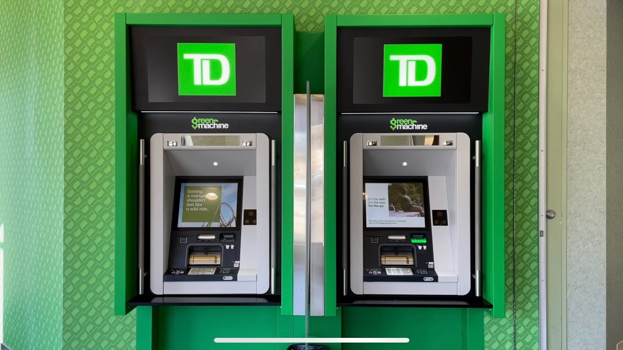 Depositing a Cheque at a TD Canada Trust ATM @ TD Bank 7155 Kingsway ...