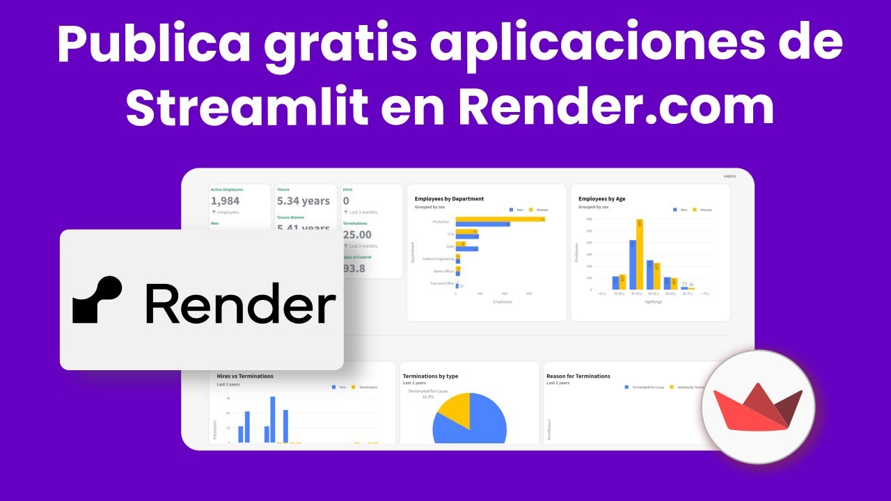 Publicar aplicaciones de Streamlit gratis en Render.com #python # ...