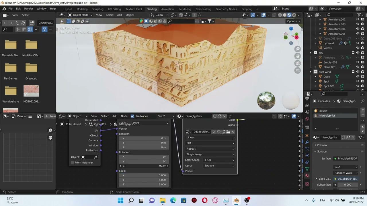 blender speed art pyramid - YouTube