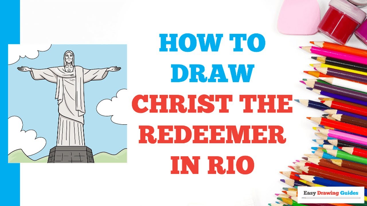 How to Draw Christ the Redeemer in Rio: Easy Step by Step Drawing Tutorial for Beginners - YouTube
