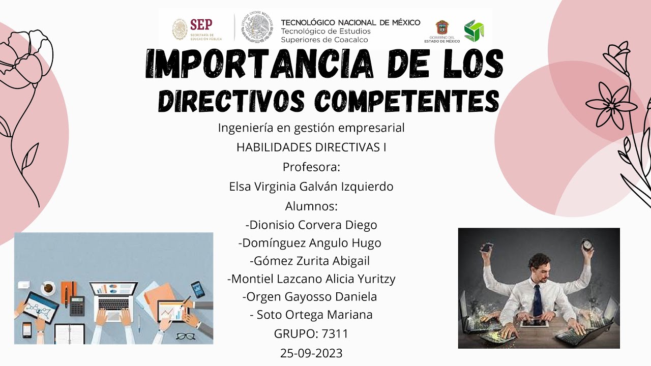 Importancia de los Directivos Competentes - YouTube