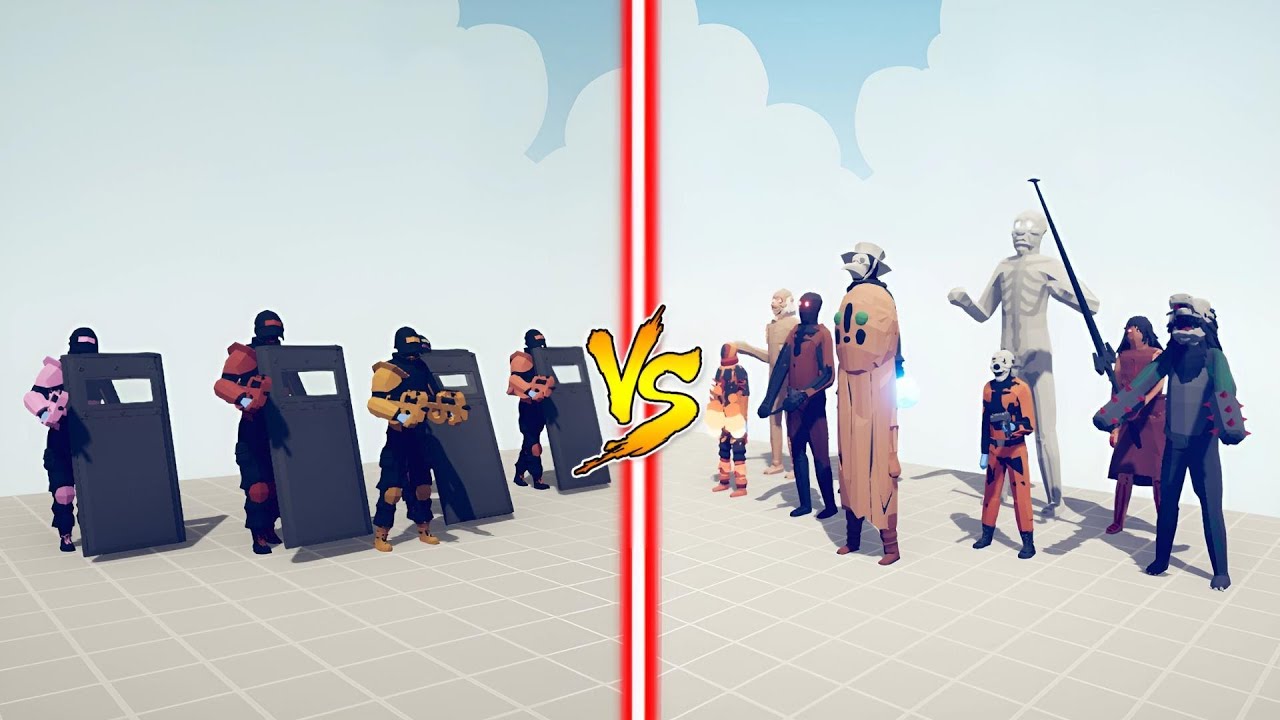 SWAT TEAM vs SCP TEAM | Totally Accurate Battle Simulator TABS - YouTube