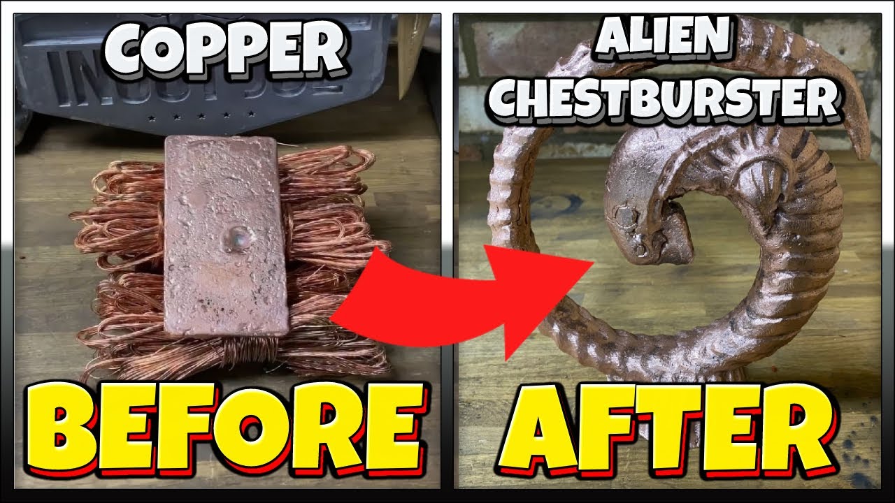 Alien Chestburster - Ingot - Home Made Furnace - Bullion - Molten Metal ...