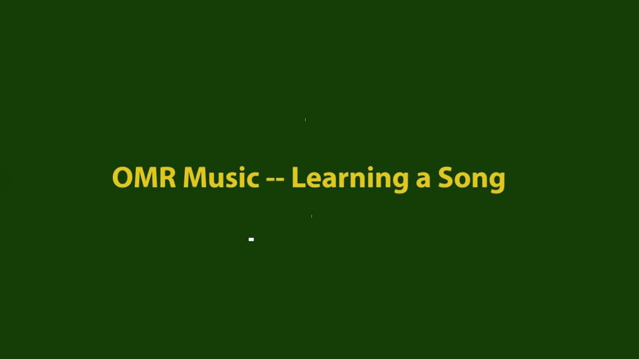 OMR Music -- Choosing a Song? - YouTube