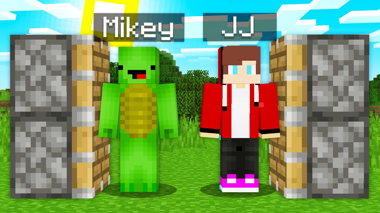JJ + Mikey Piston Flattening in Minecraft Challenge (Maizen Mizen Mazien) Parody - YouTube