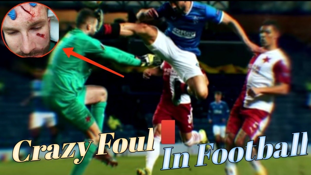 Crazy Fouls In Football || Red Cards In Football|| Crazy Moments In ...