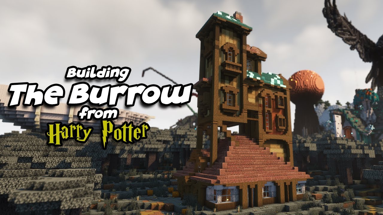 I Built The BURROW from Harry Potter in Minecraft! - YouTube