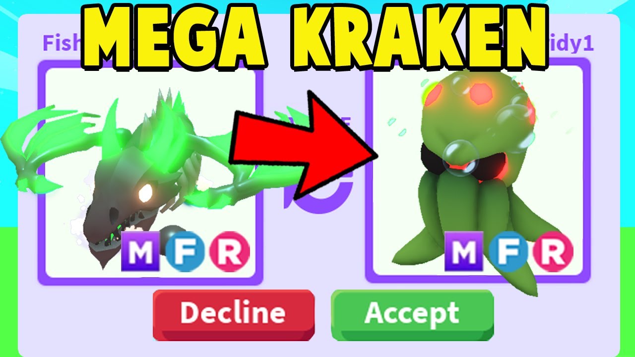Trading for MEGA KRAKEN in Adopt Me! - YouTube