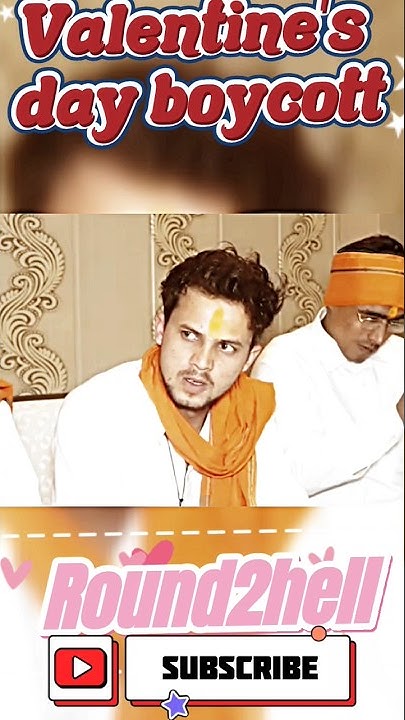 Valentine's day boycott with Bajrang daal..! Round2hell ..।comedy edit #round2hell #shorts - YouTube