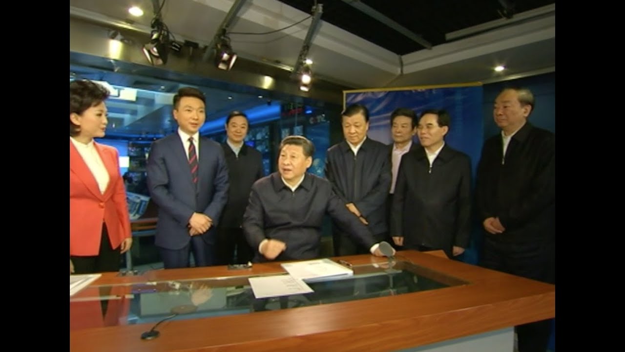 President Xi Visits National Media Headquarters - YouTube