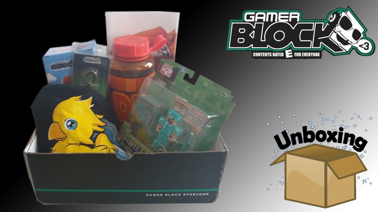 Unboxing: Gamer Block - July 2017 (The FINAL Block) - YouTube