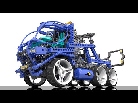 LEGO Technic 8462 Tow Truck Pneumatic System　Animation