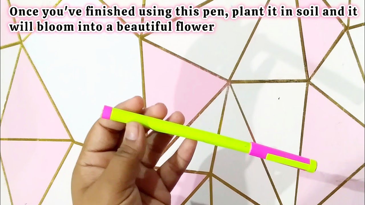 Eco-Friendly Paper Pen || How to make easy paper pen at home ...