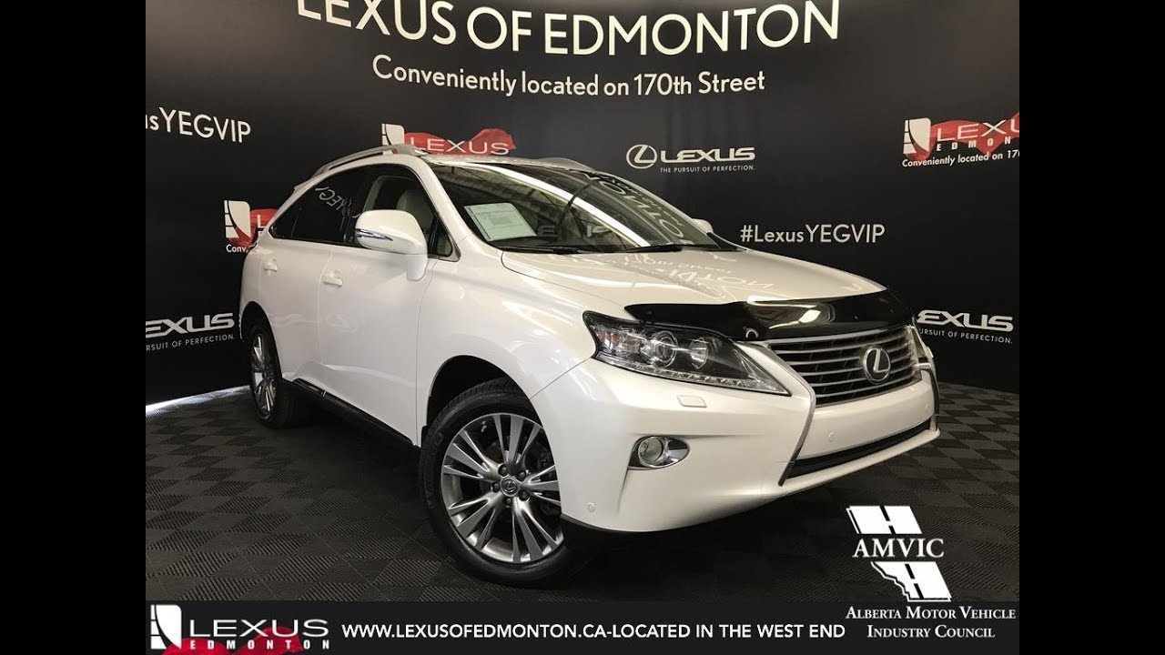 Used White 2013 Lexus RX 350 Ultra Premium Package 1 w/ BSM Review ...