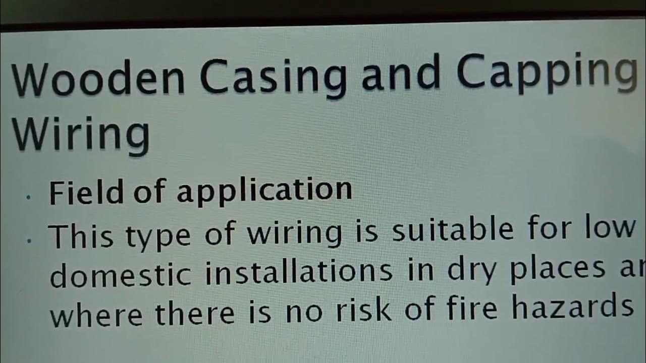 What are the uses or Application of wooden casing capping wiring system ...