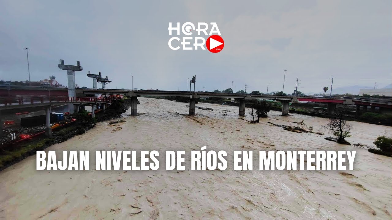 Bajan niveles de los ríos en Monterrey - YouTube