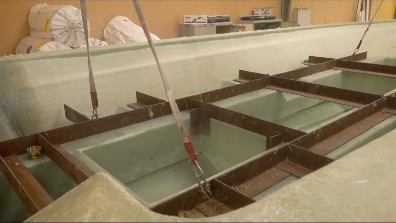 Fully moulded stringer matrix installation - YouTube