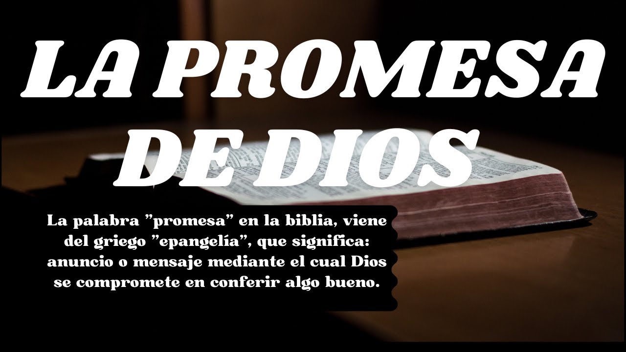 La promesa de Dios con música y letras y versículos bíblico - YouTube
