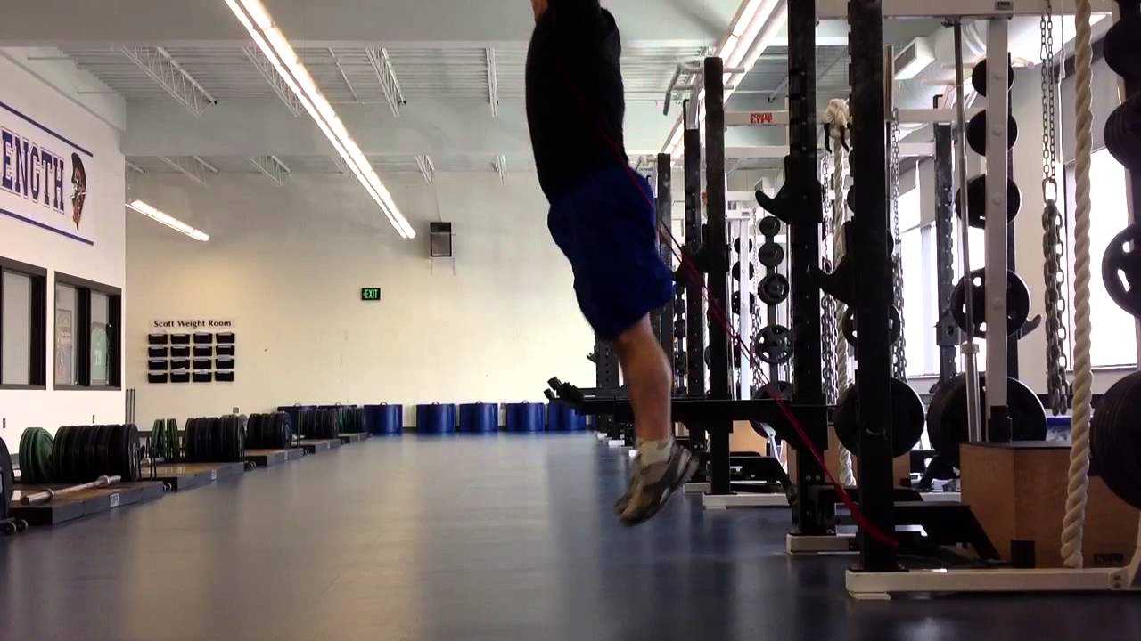Banded vertical jump - YouTube