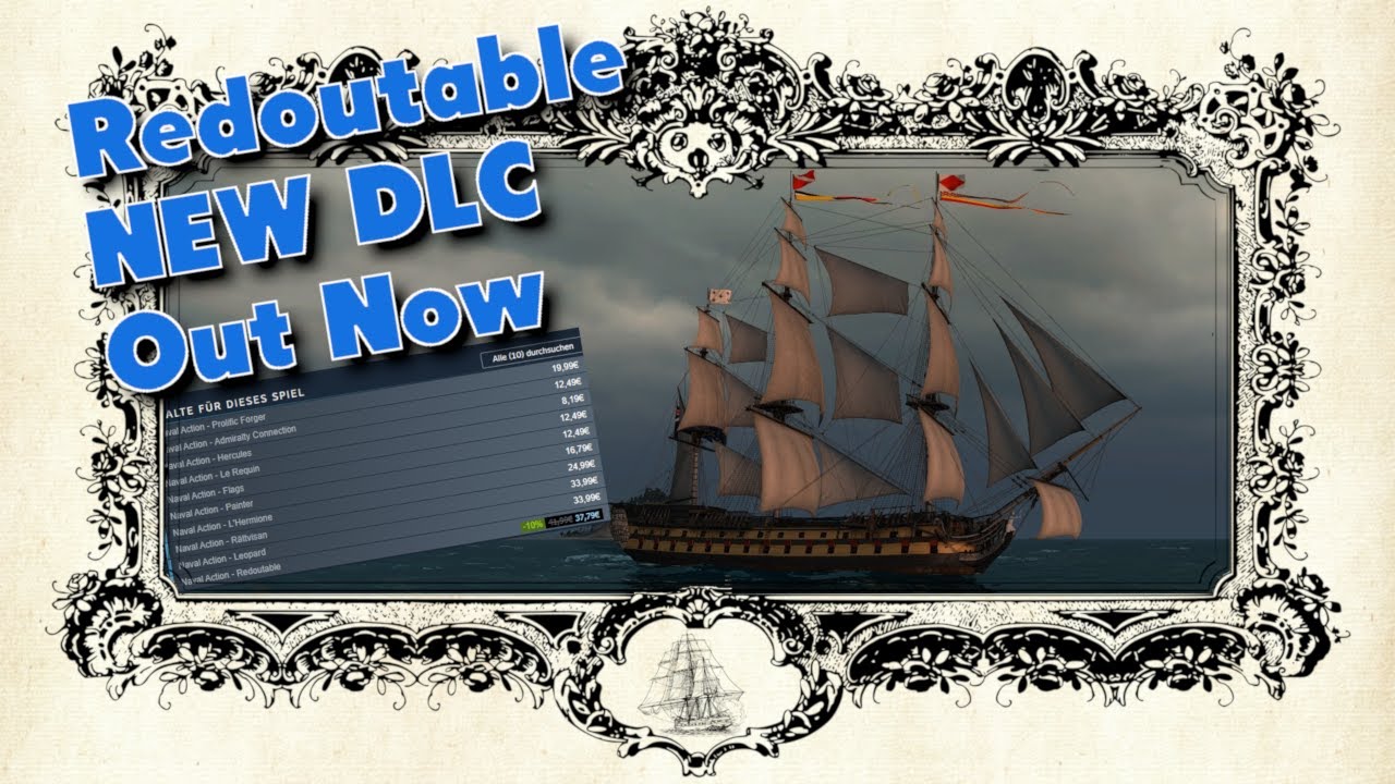 Redoutable - NEW 3rd rate DLC - Naval Action - YouTube